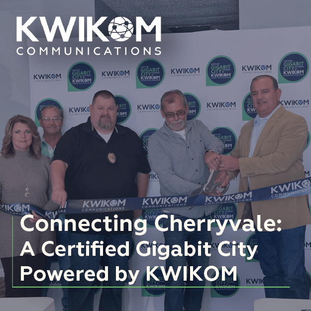 Cherryvale Joins the Gigabit City Revolution: Powered by KWIKOM | KWIKOM is now Gateway Fiber